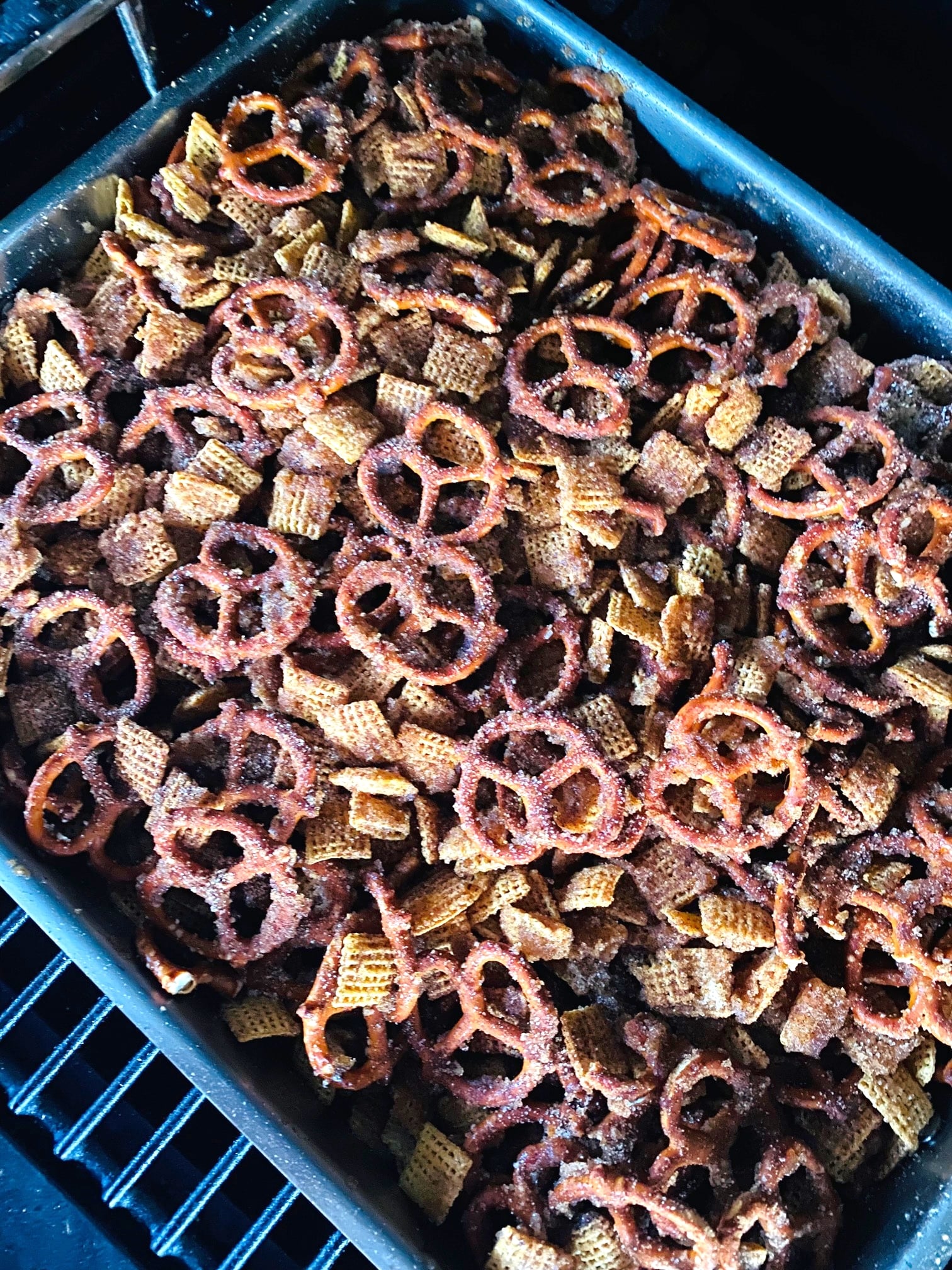 Smoked Churro Chex Mix - If You Give a Girl a Grill