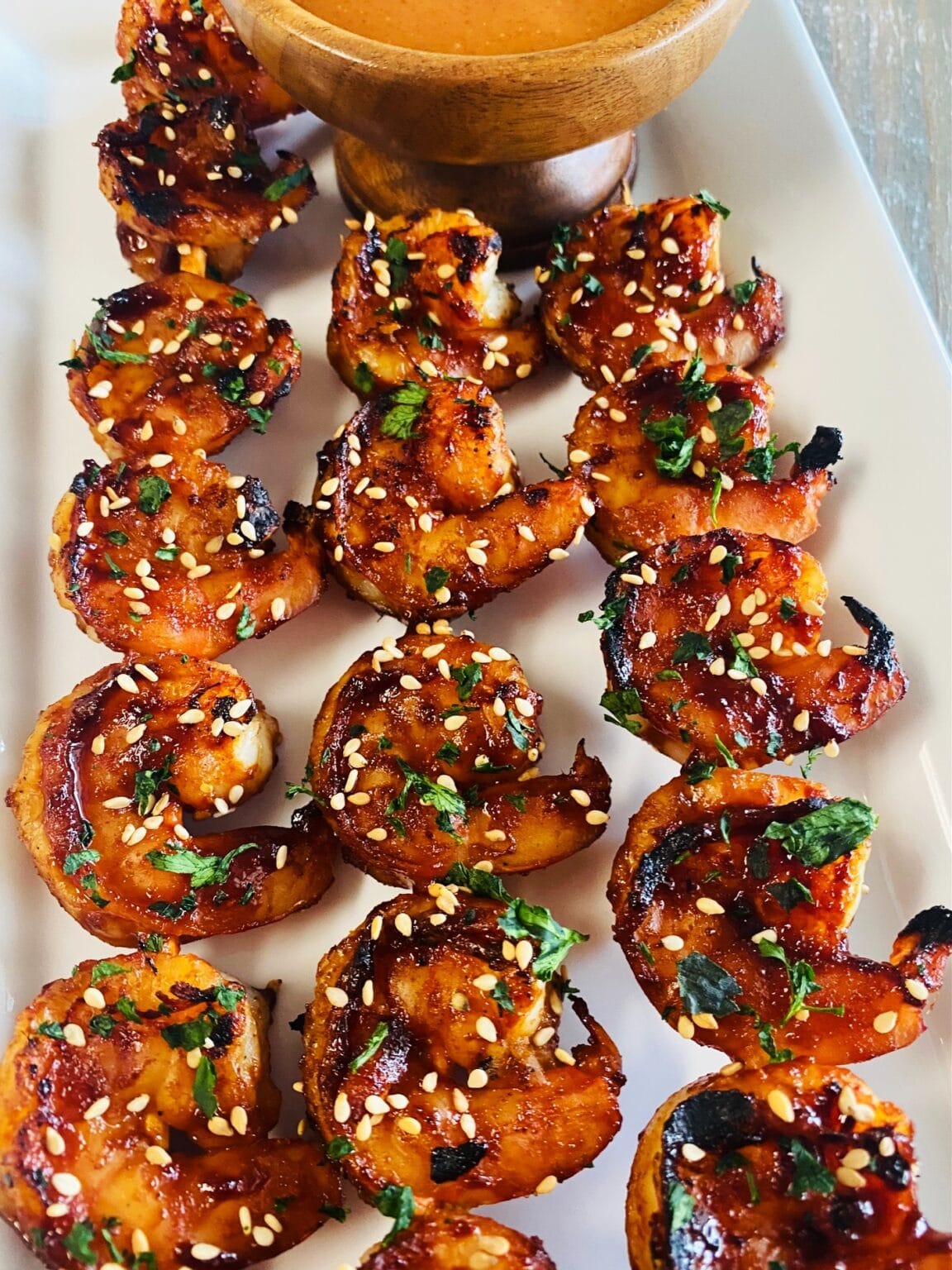 Grilled Korean Shrimp Skewers - If You Give a Girl a Grill