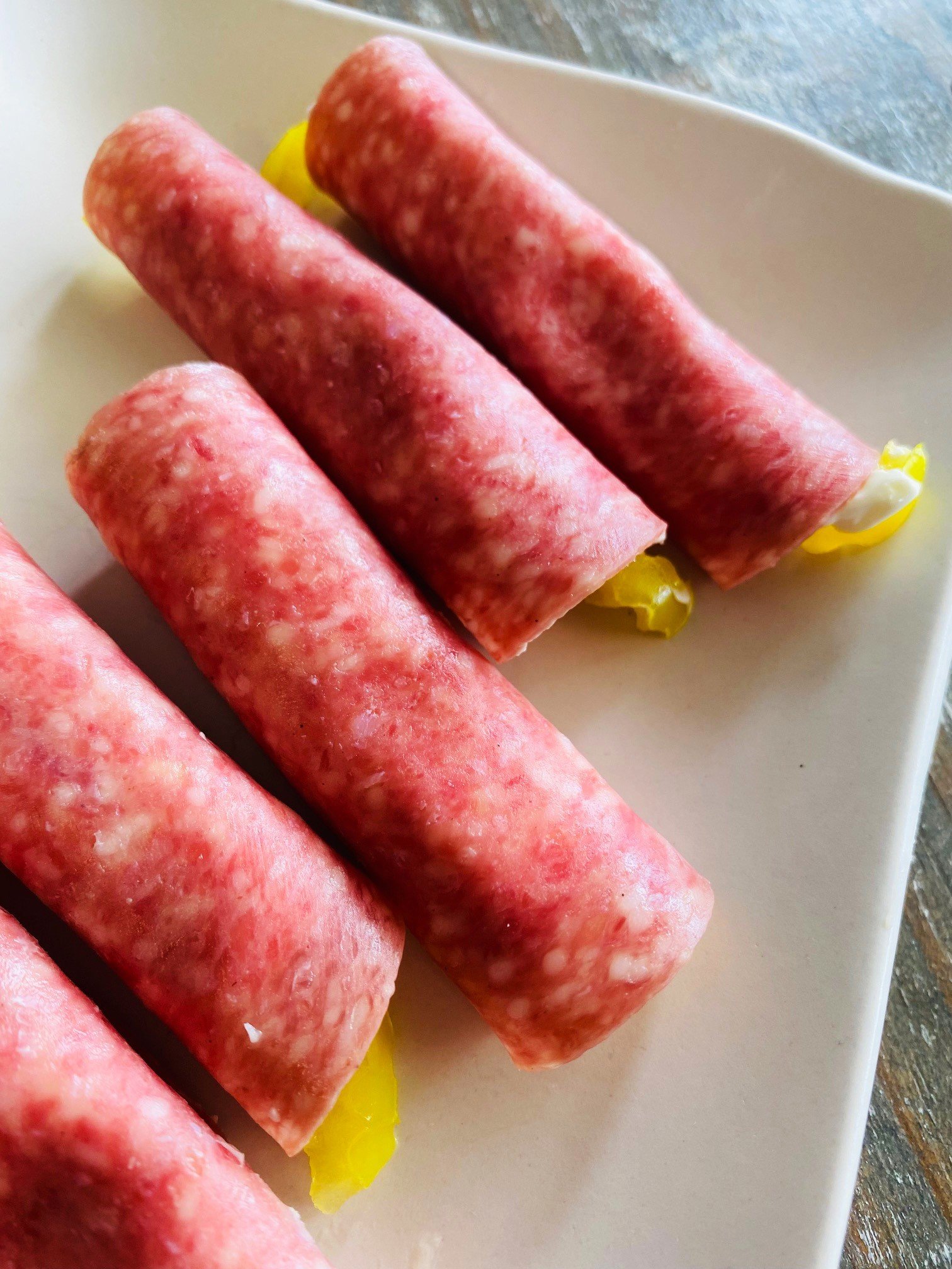 Smoked Salami Pepper Rolls - If You Give a Girl a Grill