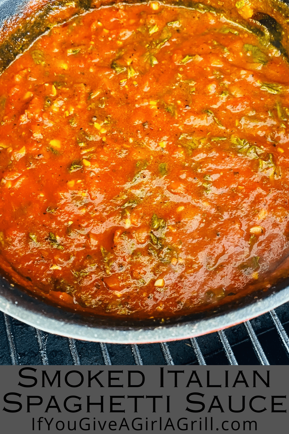 Smoked Italian Spaghetti Sauce - If You Give a Girl a Grill