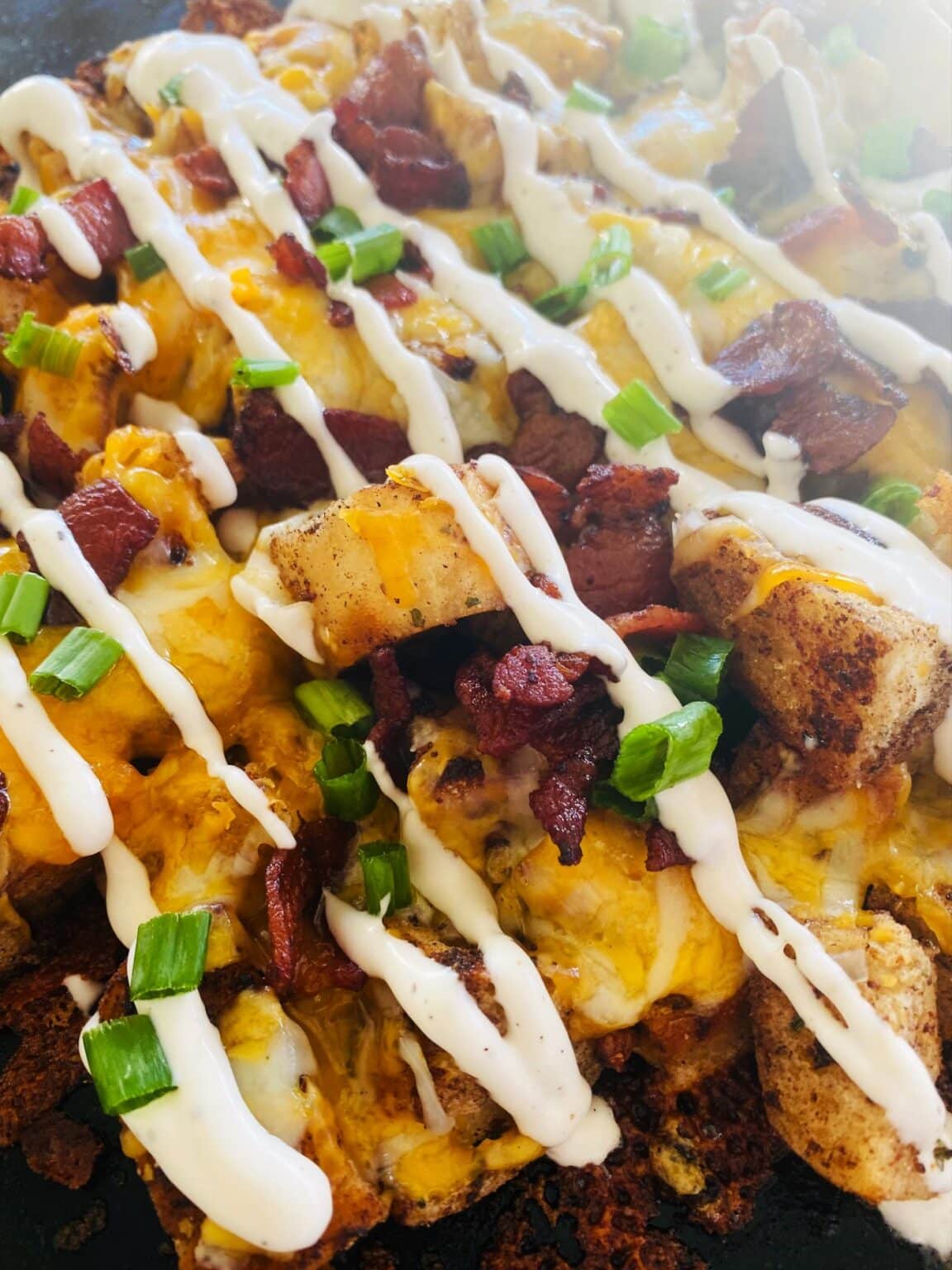 Loaded Cheesy Bread Griddle Recipe - If You Give a Girl a Grill