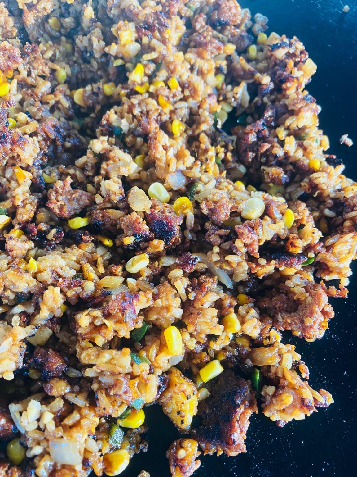 Chorizo Fried Rice Griddle Recipe - If You Give a Girl a Grill