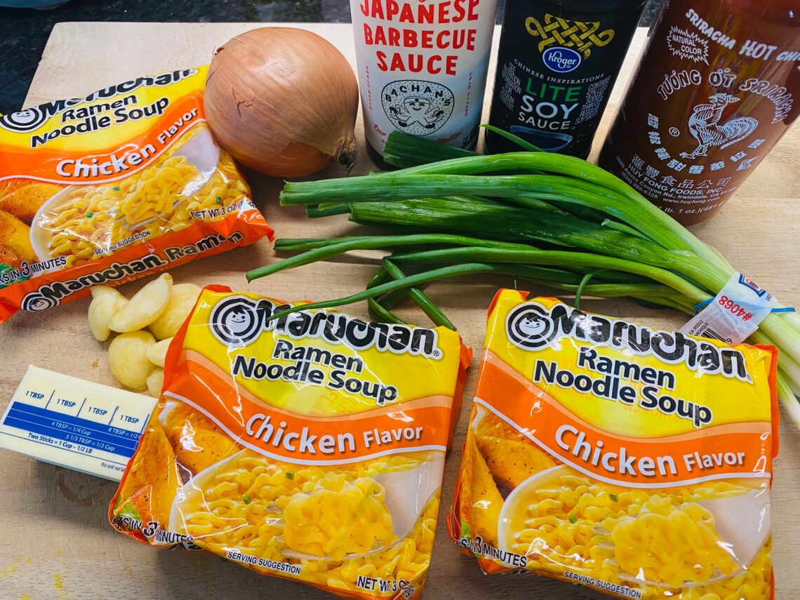 Blackstone Japanese BBQ Ramen Noodles - If You Give a Girl a Grill