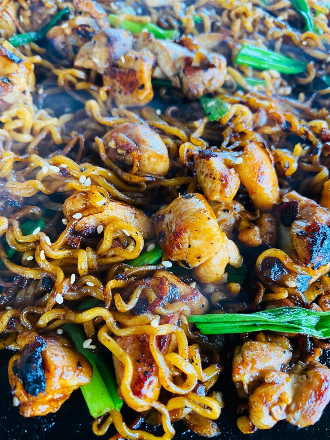 Blackstone Japanese BBQ Ramen Noodles - If You Give a Girl a Grill