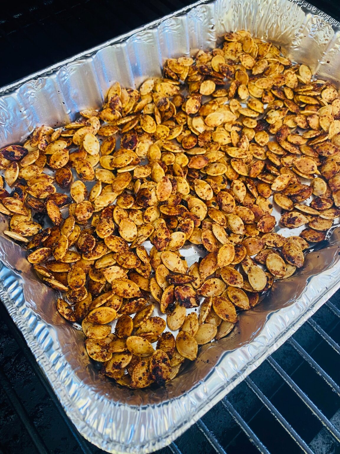 Traeger Honey Chipotle Pumpkin Seeds - If You Give a Girl a Grill