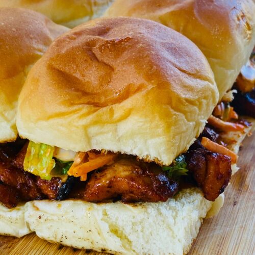 Blackstone Korean Chicken Sliders - If You Give a Girl a Grill