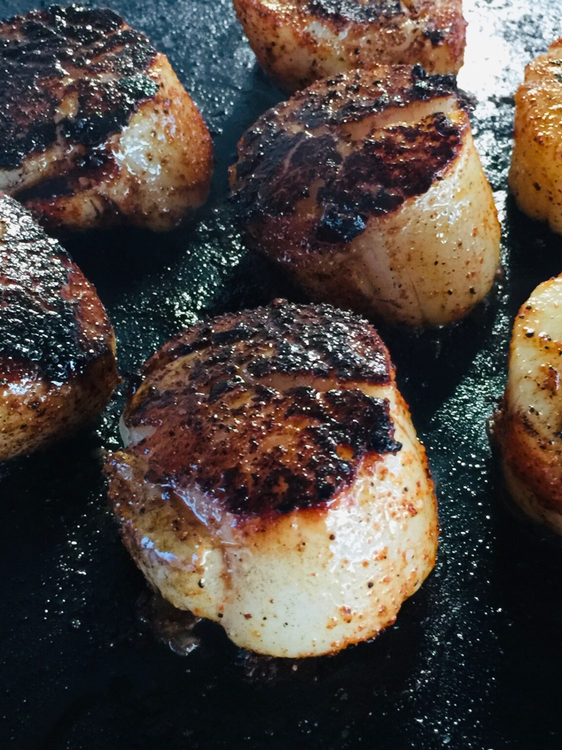 Blackstone Scallops with Chorizo and Corn - If You Give a Girl a Grill
