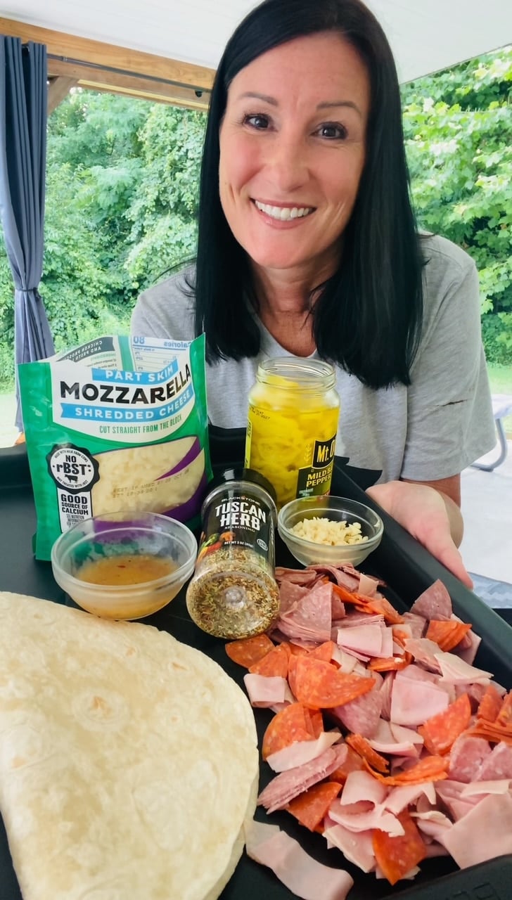 Blackstone Italian Sub Quesadillas - If You Give a Girl a Grill