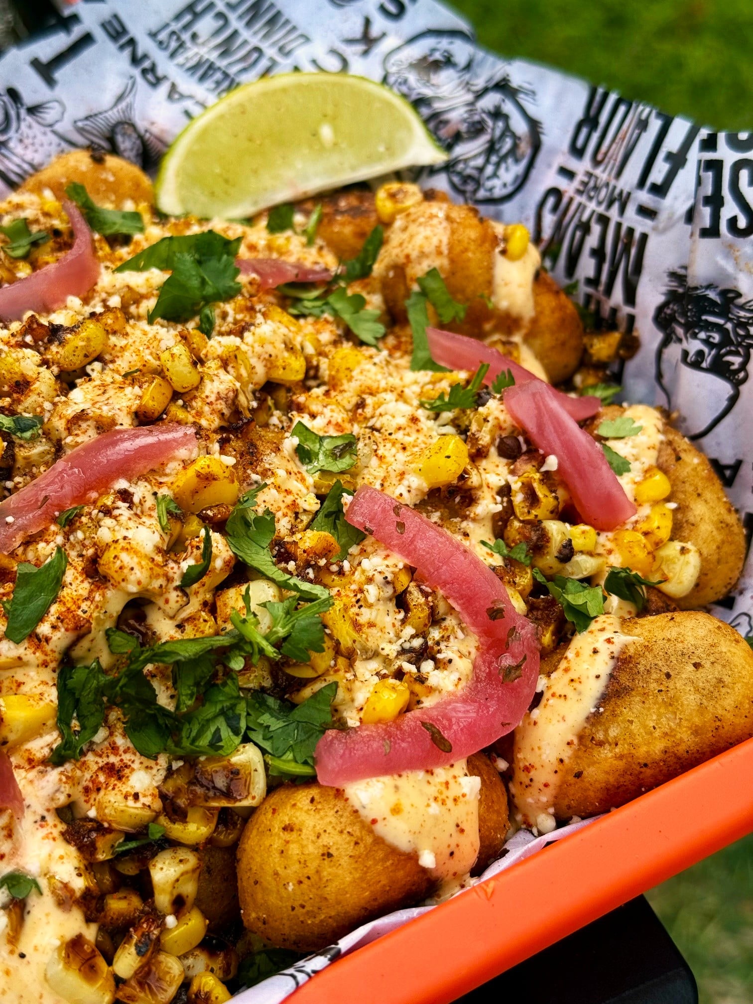 Blackstone Loaded Street Corn Dogs - If You Give a Girl a Grill