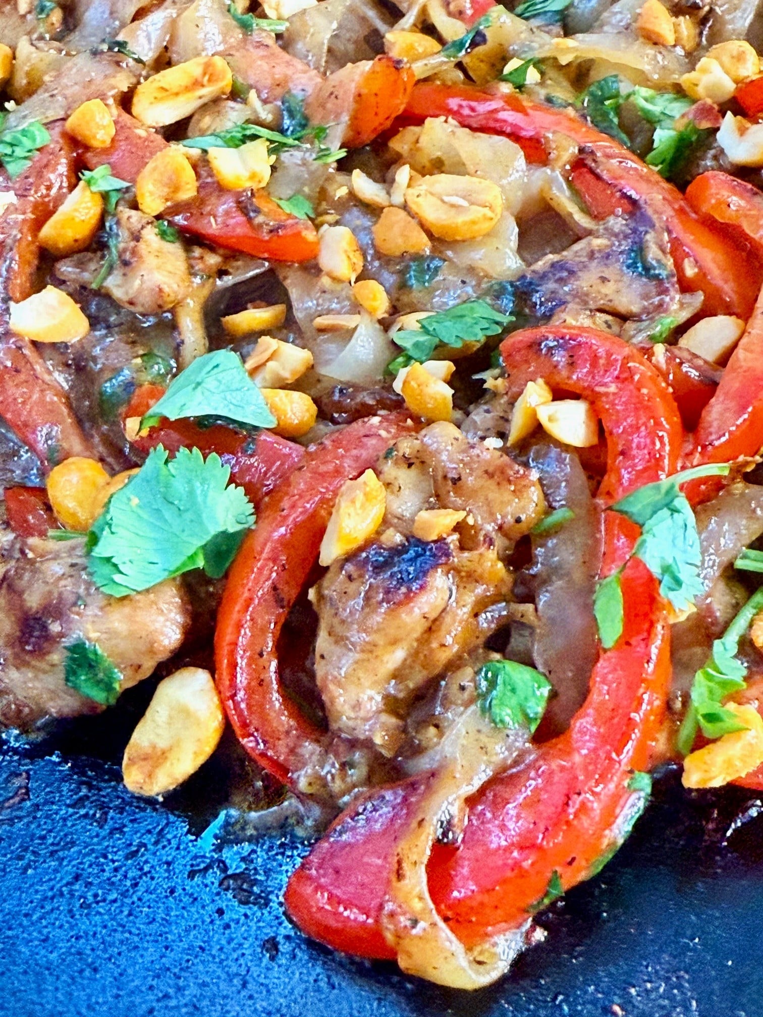 Blackstone Low Carb Peanut Chicken Noodles - If You Give a Girl a Grill