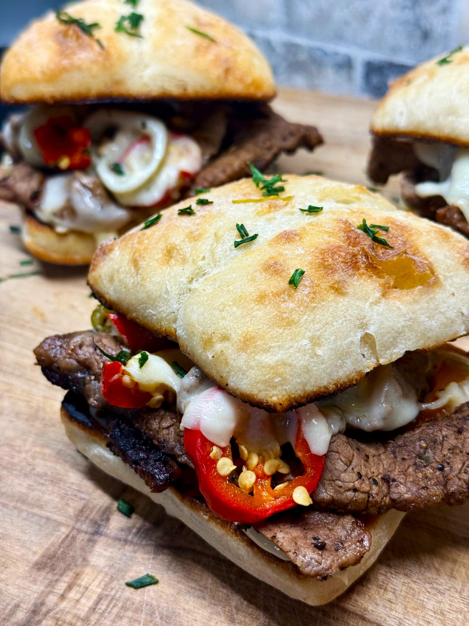 Blackstone Cherry Pepper Steak Sandwiches - If You Give a Girl a Grill