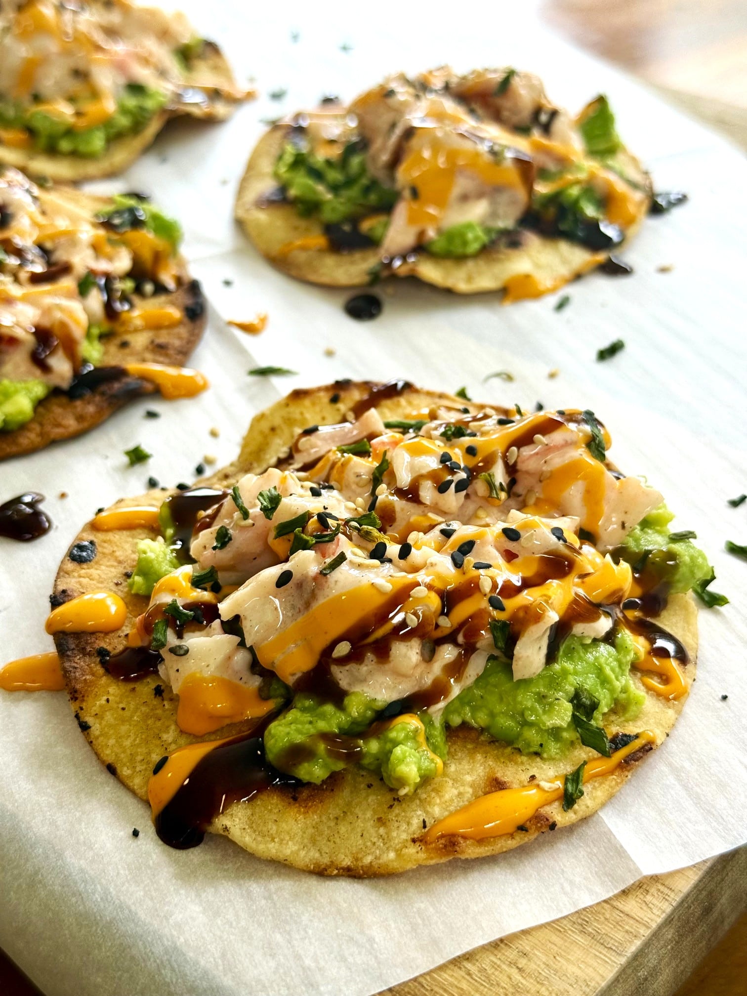 Blackstone Griddle Sushi Tostadas - If You Give a Girl a Grill